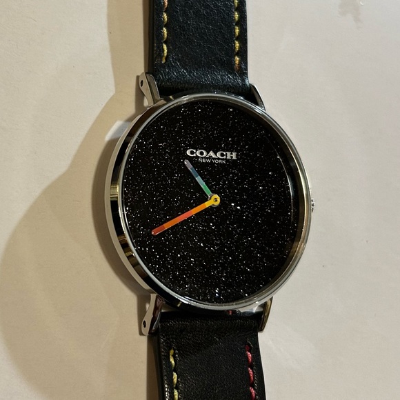 Coach | Accessories | Coach Perry Watch With 36mm Black Glittery Face ...